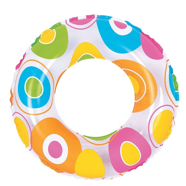 Pool Central Inflatable Circle Print Swimming Pool Ring Float 32041048 ...