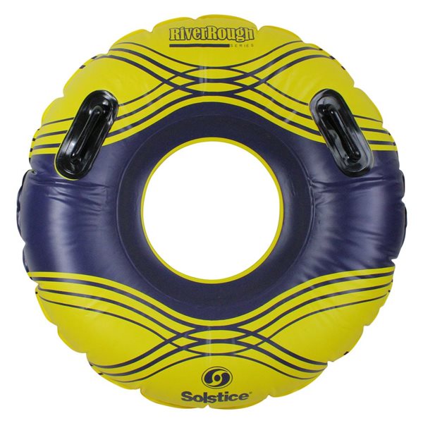 Swim Central 42-in Inflatable Yellow and Blue Striped Swimming Pool ...
