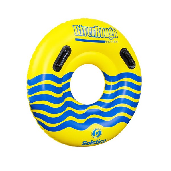Swim Central 48-in Inflatable Yellow Swimming Pool Ring Tube with ...