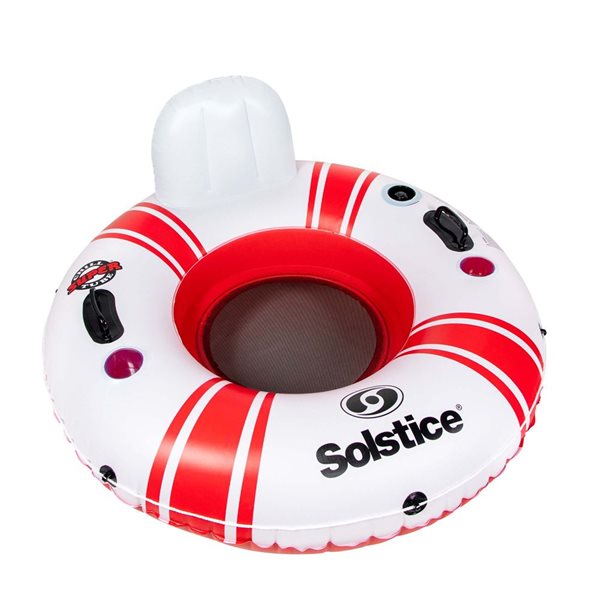 Swim Central 46-in Inflatable Red and White Swimming Pool Inner Tube ...