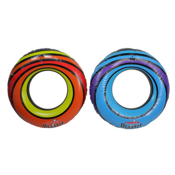 Swim Central Set of 2 40-in Blue and Orange Inflatable Inner Tubes ...