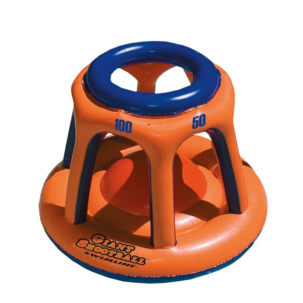 Swim Central 48-in Inflatable Floating Shoot Ball Swimming Pool Game ...