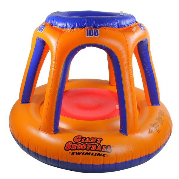 Swim Central 48-in Inflatable Floating Shoot Ball Swimming Pool Game ...