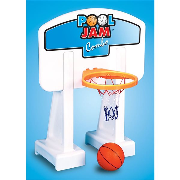 Swim Central Pool Jam White Basketball and Volleyball Pool Game ...