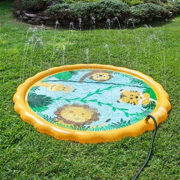 Swim Central 60-in Inflatable Safari Kid's Sprinkler Mat 35175244 | RONA