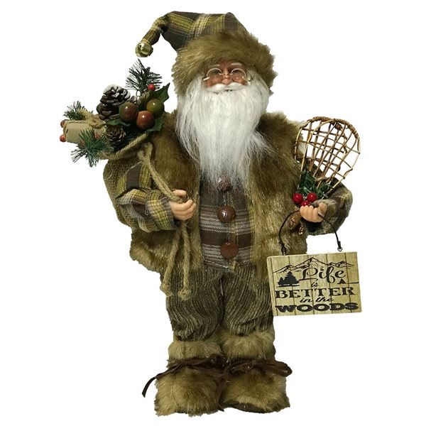 Santa's Workshop 15-in Woodsman Claus 7830 | RONA