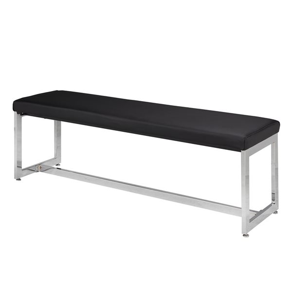 Brassex Black/Silver Rectangular Cheyenne Accent Bench | RONA