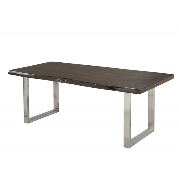 Brassex Dark Oak Wood Rectangular Bar Table 1957-84-U | RONA