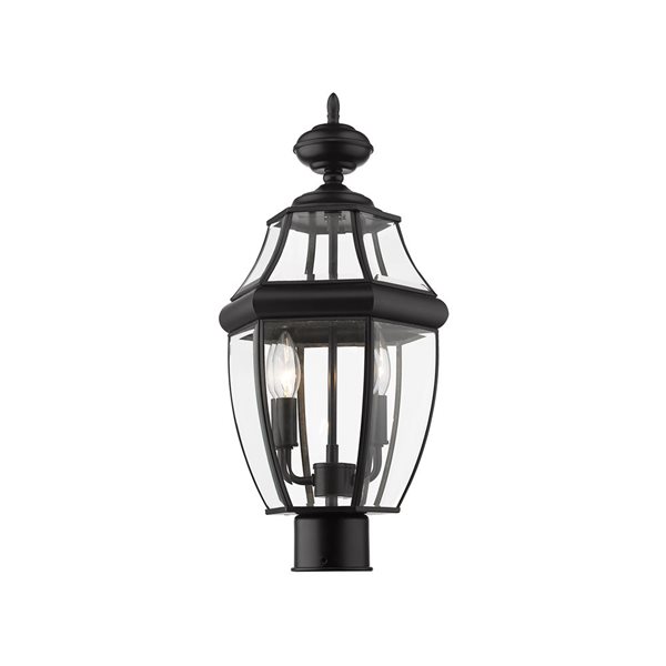 Z-Lite Black Westover 2-Light Outdoor Post Mount Fixture 580PHM-BK | RONA