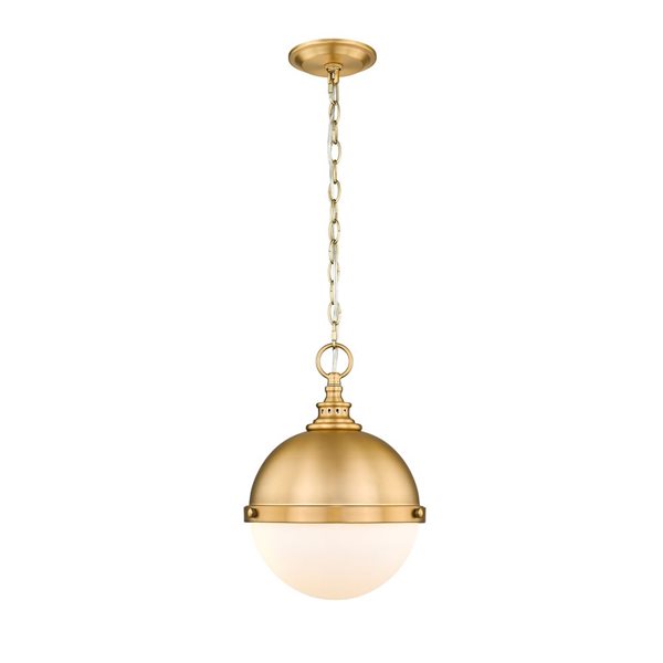 Z-Lite Classic Brass Peyton 2-Light Pendant 619MP-CB | RONA