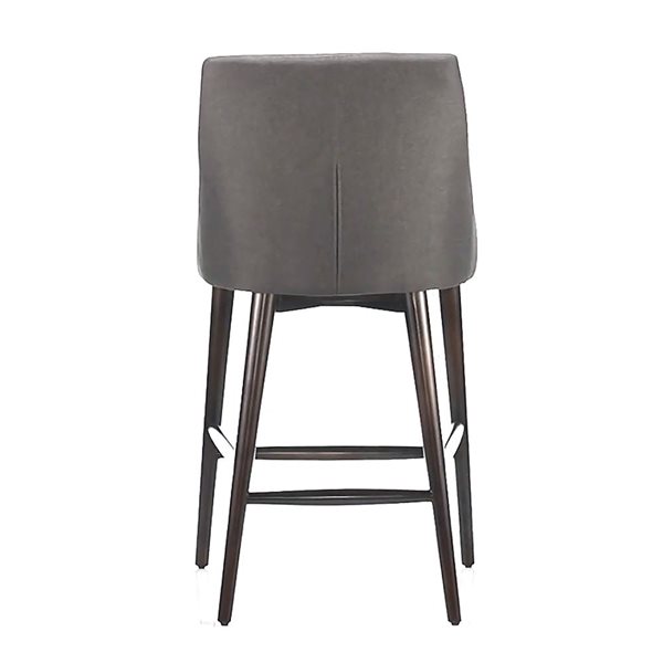 HomeTrend Fillmore Grey Counter Height (22 to 26 in) 2 Upholstered Bar ...