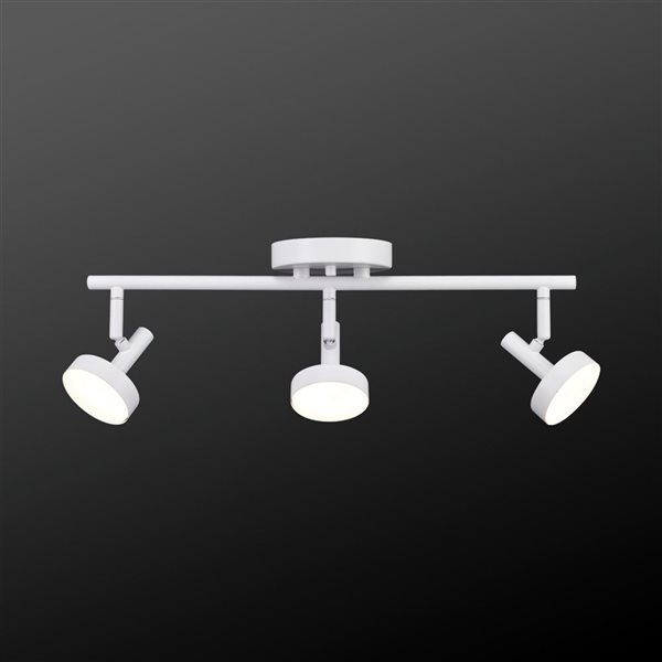 Globe Electric Track Lighting 19-in 3-Light 22.5W Dimmable LED ...