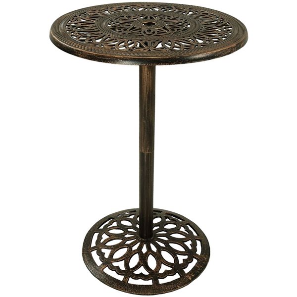 Sunnydaze Decor Round Cast Iron Bar-Height Table - 26-Inch YUK-003 | RONA