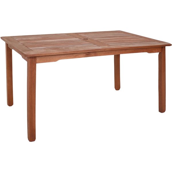 Sunnydaze Decor Meranti Wood 5-Foot Dining Table STR-527 | RONA