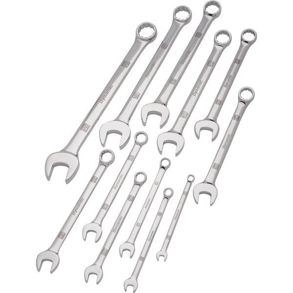 Dynamic Tools Mirror Finish SAE Combination Wrenches - Set of 12 ...