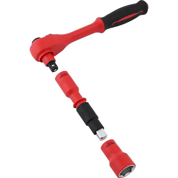 Dynamic Tools 28 Piece Socket and Wrench Set, 1000V Insulated D113000 ...