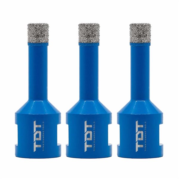 Forêts aléseurs diamantés série Pro de Titan Diamond Tools 3/8 po pour ...