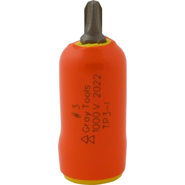 Gray Tools No. 3 X 3/8-in Drive Standard Length Phillips Head ...