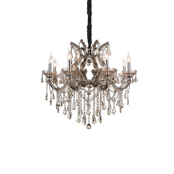 CWI Lighting Maria Theresa 8-Light Chrome Traditional Chandelier | RONA