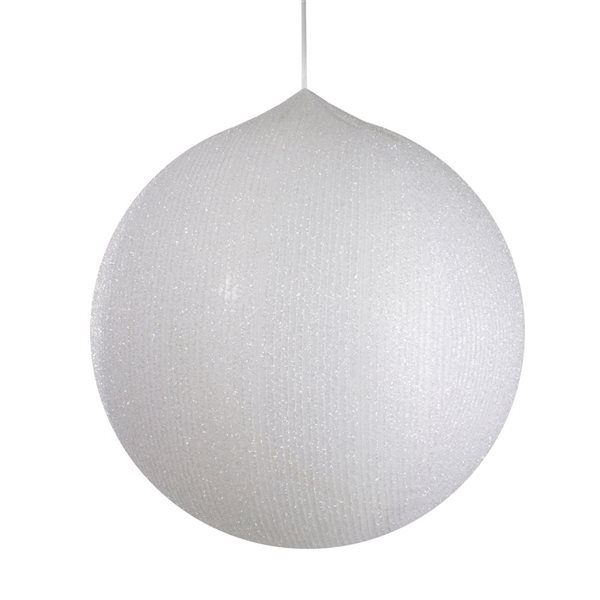 Northlight 19.5-in White Inflatable Ball Ornament 34314430 | RONA