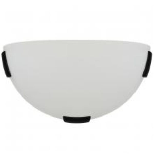 WHITFIELD LIGHTING Willow 1 Light Wall Sconce 4 In Contemporary, Black ...