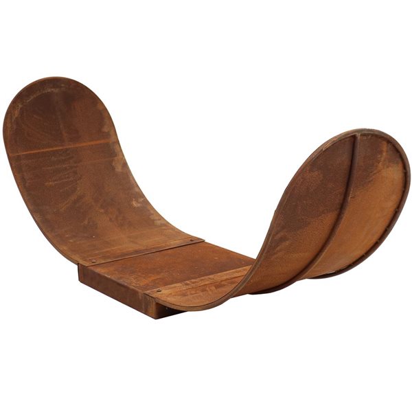 SUNNYDAZE DECOR Sunnydaze 4-Foot Outdoor Rustic Firewood Log Rack ...