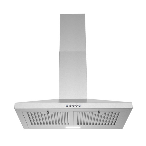 Streamline Acrone 30-in 220 CFM Wall Mount Ductless Range Hood in Brushed Stainless Steel ...