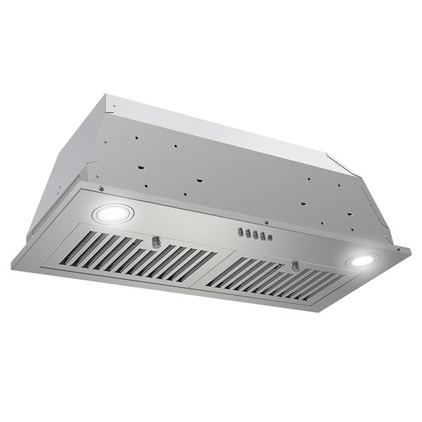 Streamline Petroni 28-in 350 CFM Insert Ducted Range Hood in Brushed ...