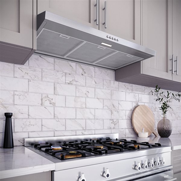 Streamline Donini 36-in 80 CFM Under Cabinet Ductless Range Hood in ...