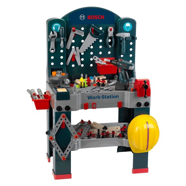 Theo Klein Bosch Toy Workstation Workbench with Tools and Accessories ...