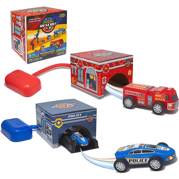 Stomp Rocket Racers Rescue - Fire Truck and Police Car 795516605022 | RONA