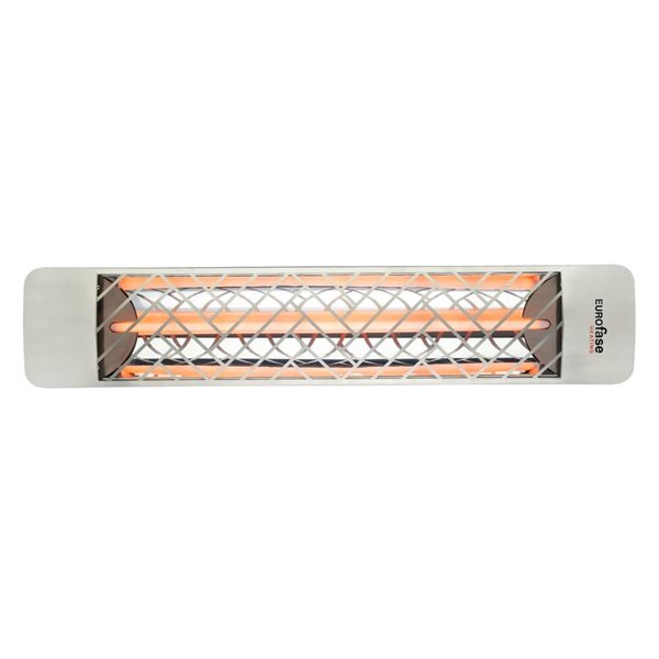 Eurofase Heating 1500 W Chevron Stainless Steel 120 V Electric Infrared ...