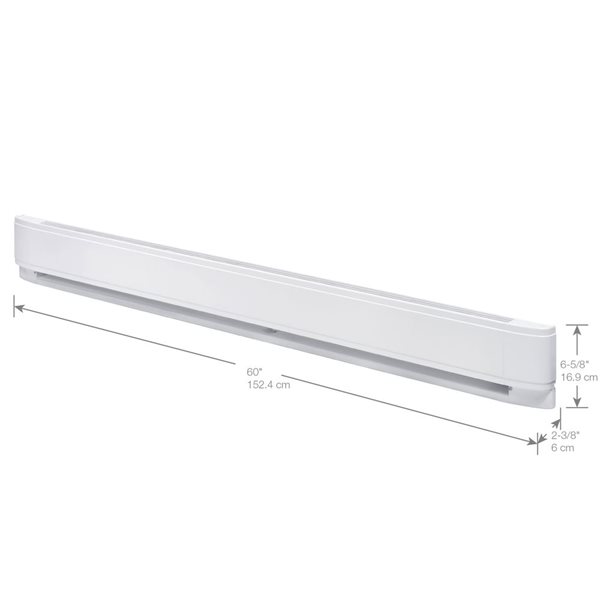 Dimplex 60-in 240/208 V 2500/1875 W Linear Convector Baseboard Heater ...