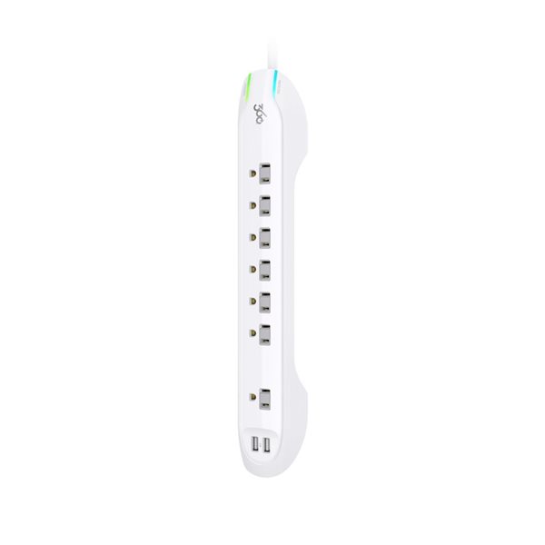 360 Electrical Idealist 7-Outlet Surge Power Strip with 2 x 3.4 A USB ...