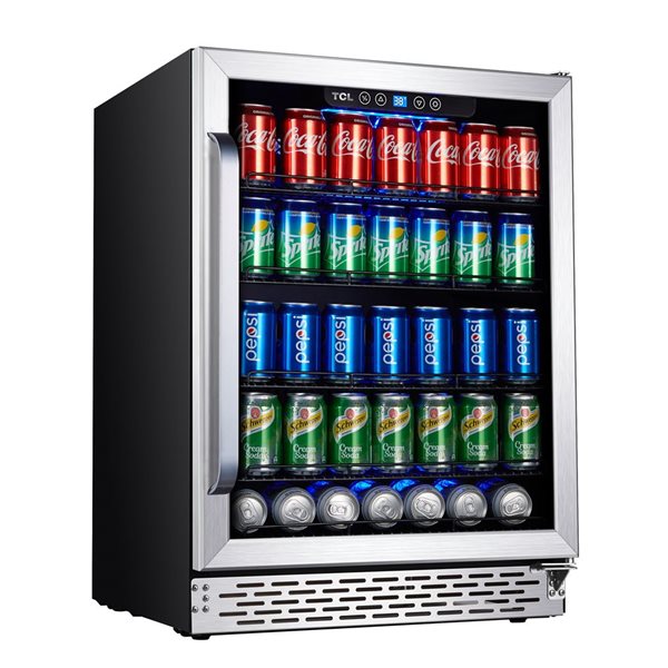 TCL 161-Can Stainless Steel Built/In/Freestanding 24-in Beverage ...