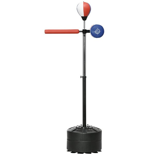 Soozier Red and Blue Punching Bag with Stand and Reaction Bar Challenge ...