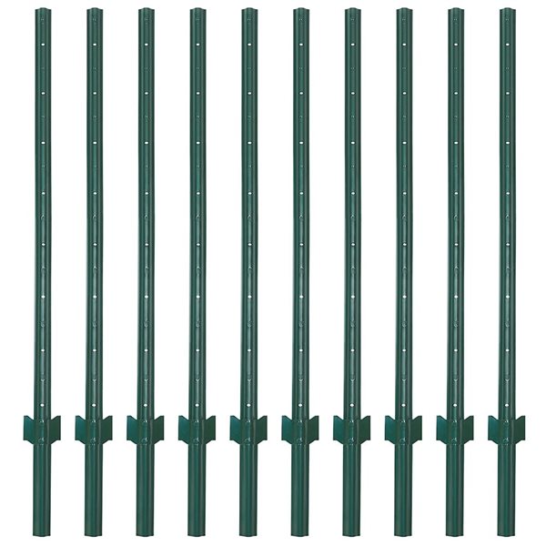 NESTLAND 4-ft Green Steel U-Post - 5-Pack HS-FPSU-134005 | RONA