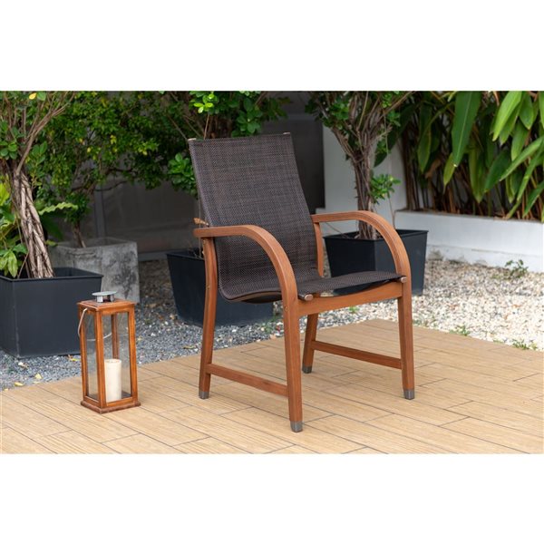 Scancom Leyland 9-piece Eucalyptus Dining Set with Extendable Table ...