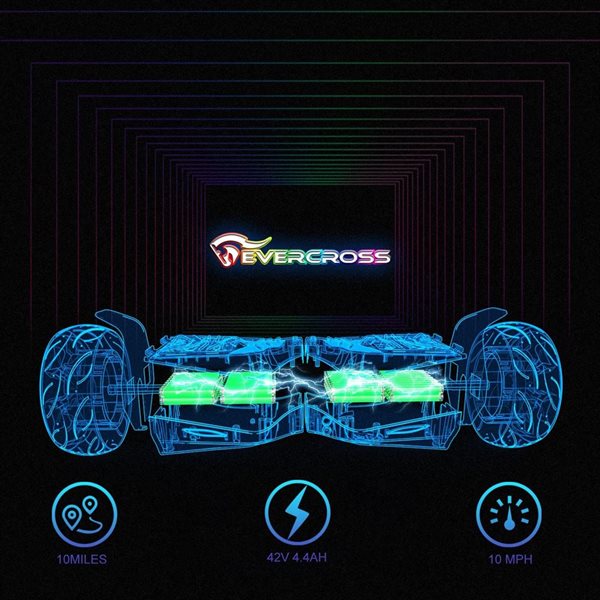 EVERCROSS EV5 Hoverboard All-Terrain Balancing Scooter with Bluetooth ...