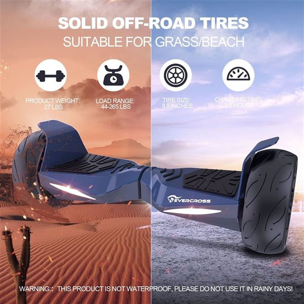 EVERCROSS EV5 Hoverboard All-Terrain Balancing Scooter with Bluetooth ...