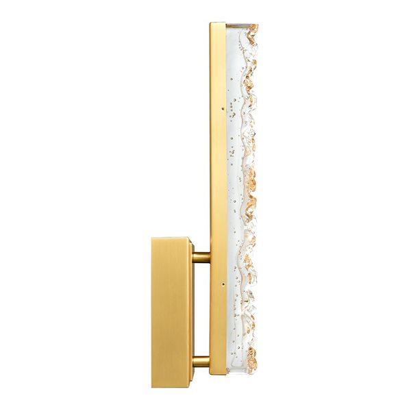 CWI Lighting Stagger 16-in H. Integrated LED Brass Wall Light 1588W5-1 ...