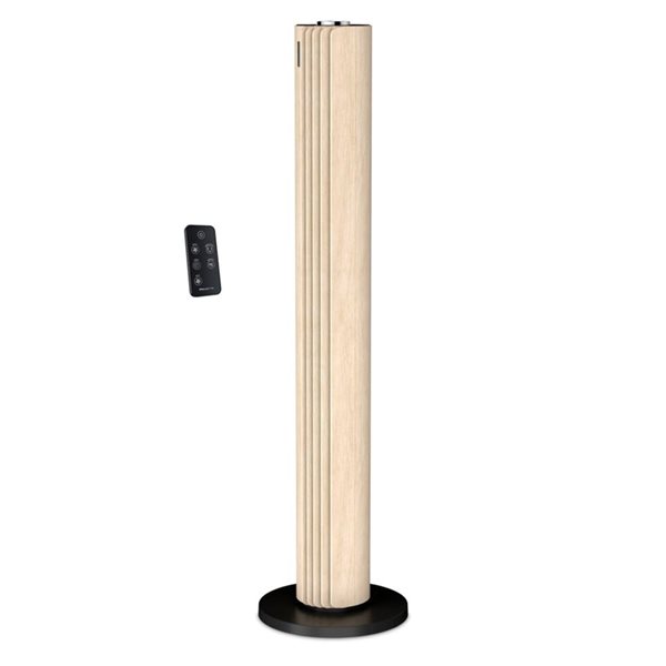 Rowenta Urban Cool Wooden Aspect Tower Fan with 3 Speeds and Remote ...