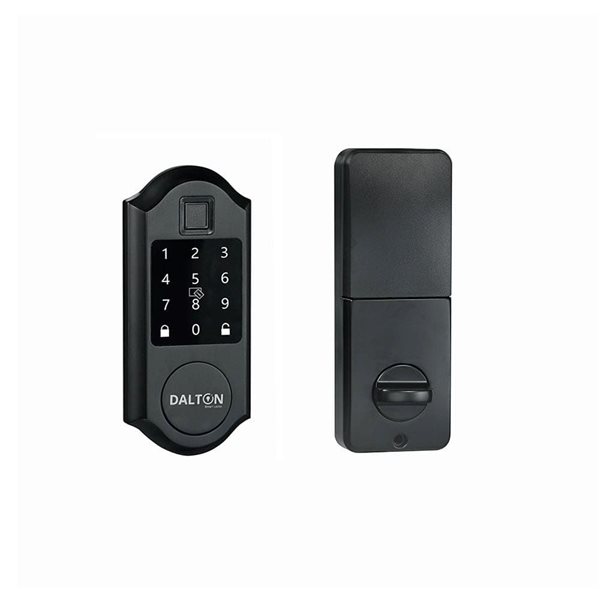 DALTON SMART LOCKS Serrure d'entrée intelligente noir WI-FI à écran ...