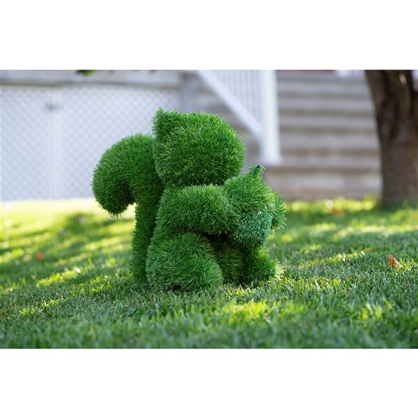 naturae decor 13-in Green Artificial Turf Topiary Squirrel PLS-21013 ...