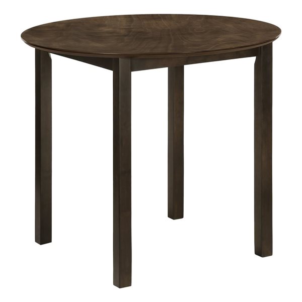 Monarch Specialties 36-in L Brown Wood Veneer Round Dining Table | RONA