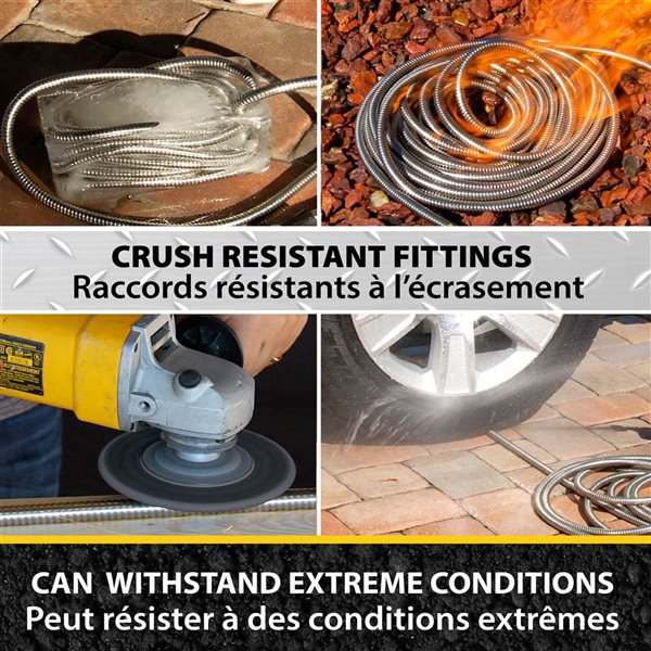 Bionic Steel 5/8-in DIA x 25-ft Lightweight Kink-Free Stainless Steel ...