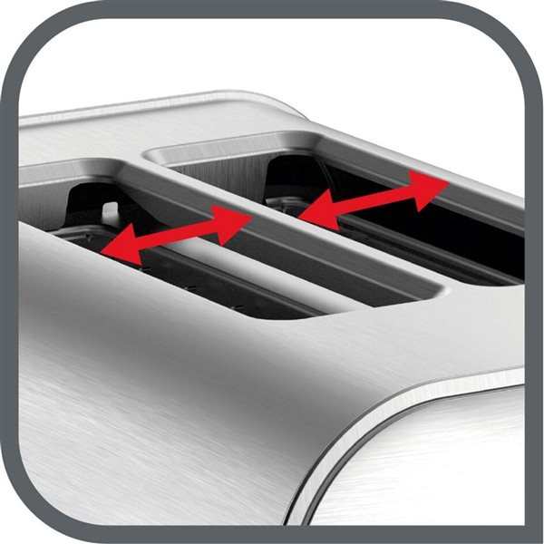 T-fal Element 2-Slice Stainless Steel Toaster 7211003733 | RONA