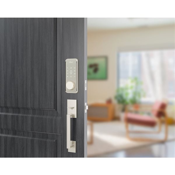 Alfred DB2S Smart RFID Satin Nickel 1-Cylinder Deadbolt Lock with Key ...