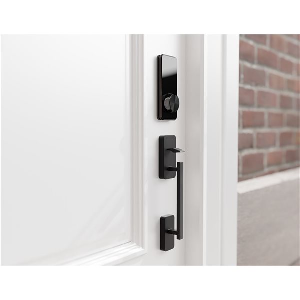 Alfred DB1S Smart Noir Pêne dormant à 1 cylindre avec clé DB1S-KEY-BL ...