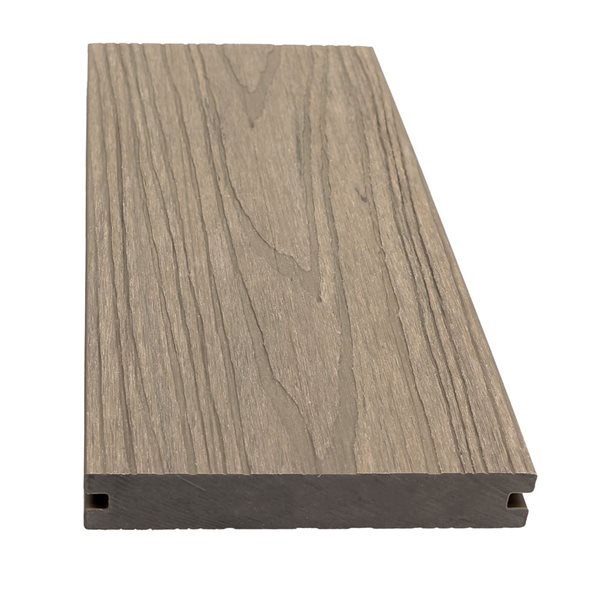 everhome Composite 12-ft Sahara Stone Solid Core Deck Planks - 20 ...